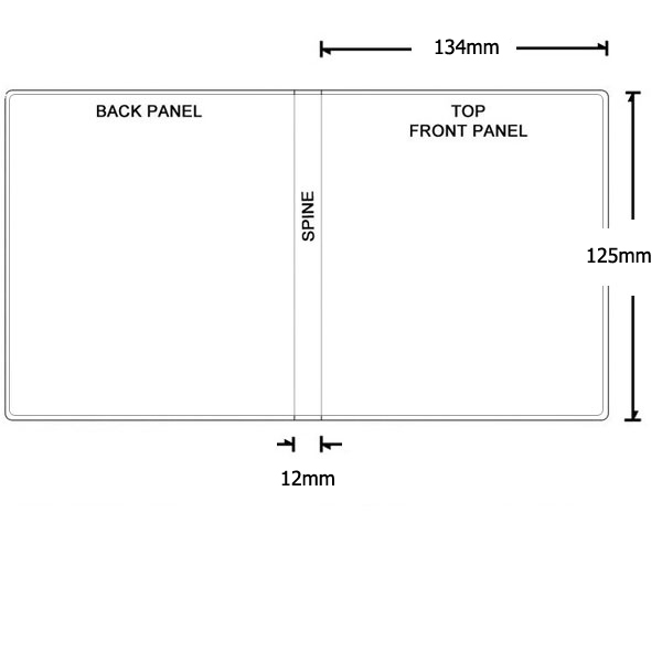12mm Nintendo DS Size Black Game Case