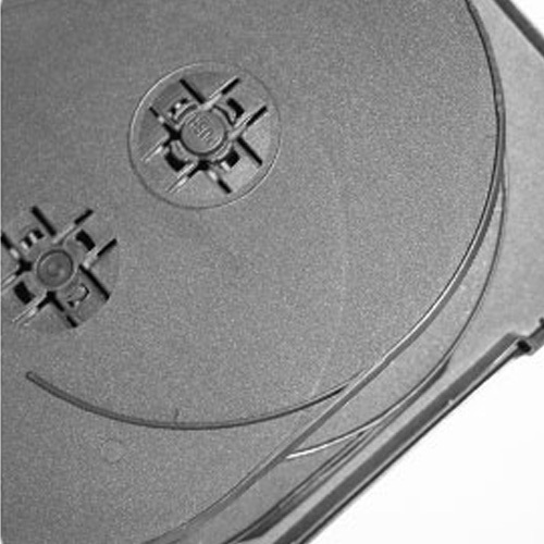 27mm Black CD/DVD Case - 6 Discs with 2 Trays