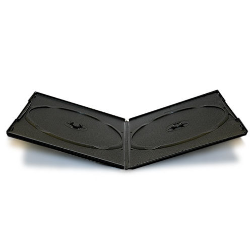 5mm Super Slim Double Black DVD Cases