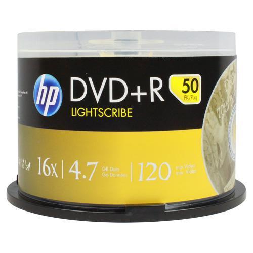 HP LightScribe (Version 1.2) 16X DVD+R Media