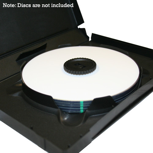 27mm 10 Discs Stackable Black DVD Case